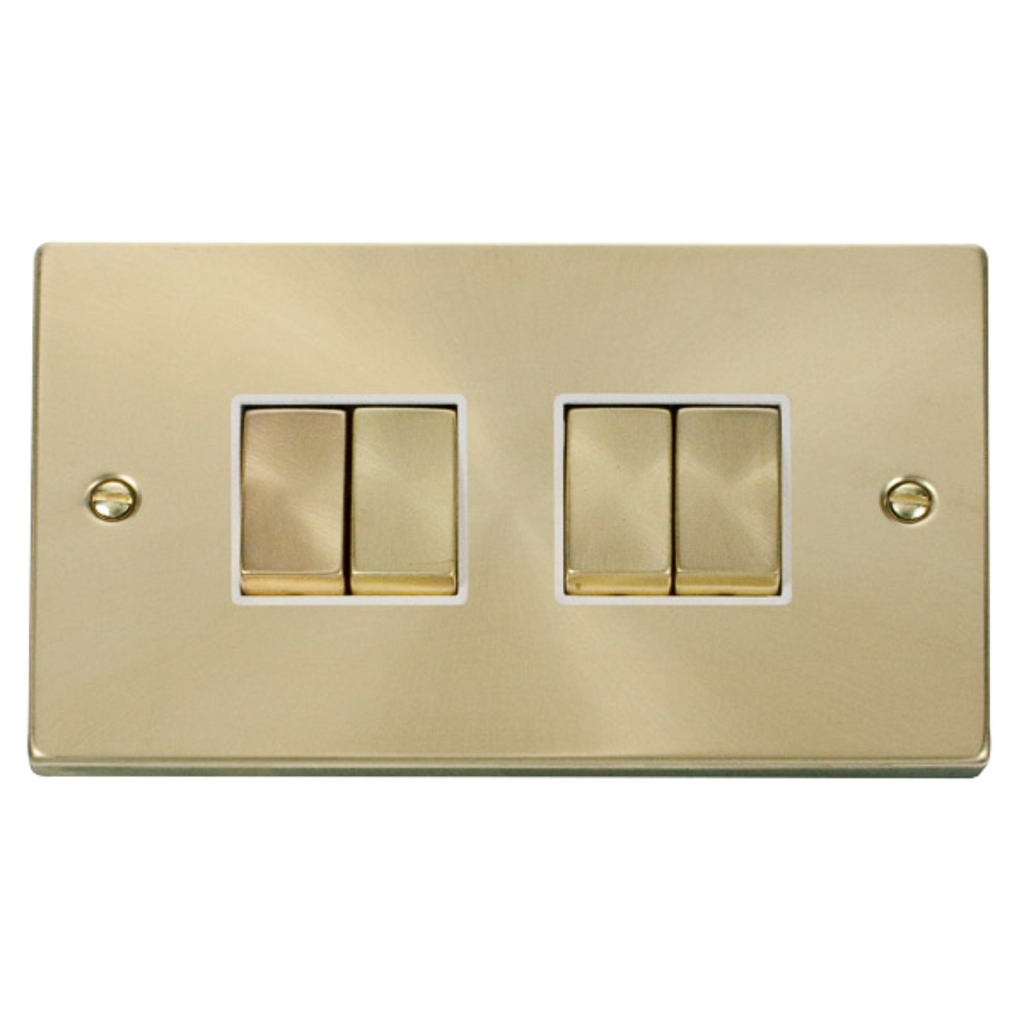 Z-Wave Smart Dimmer Switch with Scene Switches - 2 Circuit - Matte Gol